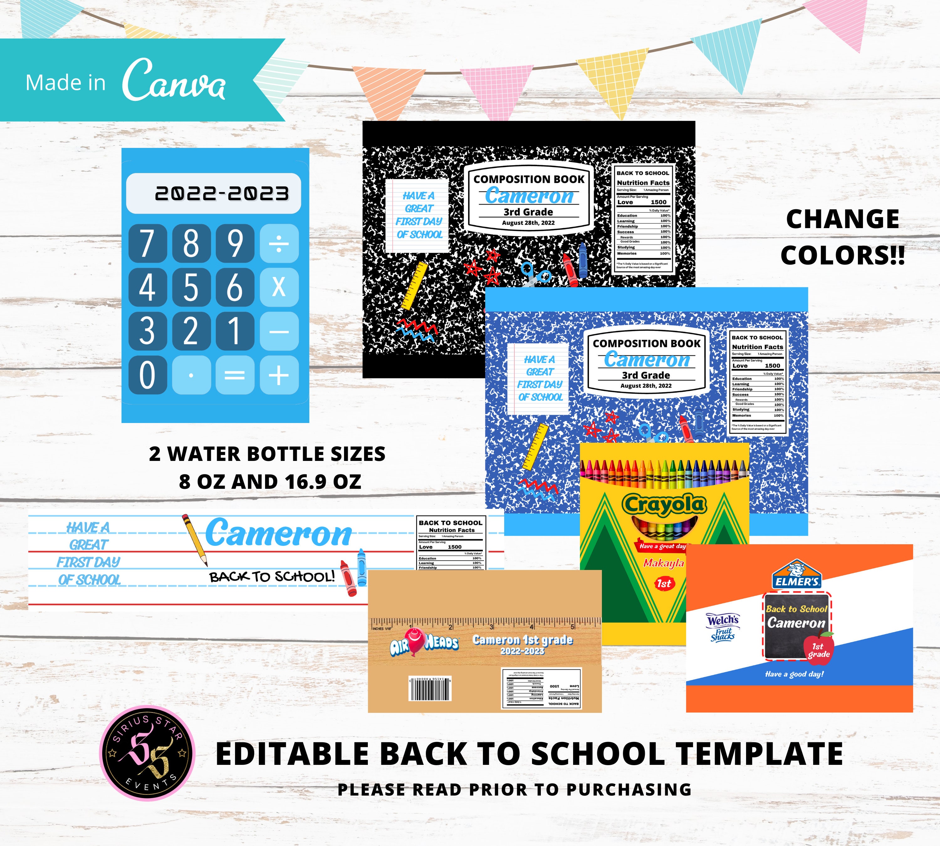 Back to School Chip Bag, Back to School Templates, Back to School Edit ...