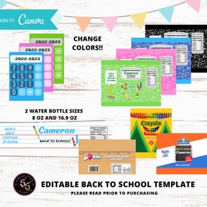 Back to School Chip Bag, Back to School Templates, Back to School Edit ...