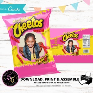 Custom Chip Bags Cheeto Custom Bag Personalized Cheeto Bag - Etsy