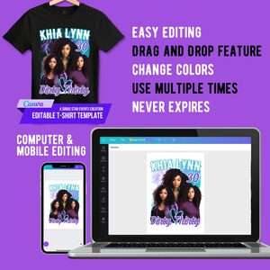 Editable 90s Bootleg Theme Tshirt Template, 90s Style Concert Tshirt ...