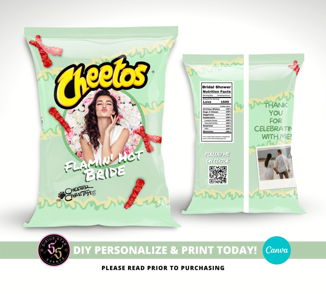 Custom Chip Bags, Cheetos Custom Bag, Personalized Cheetos Bag, Bridal ...