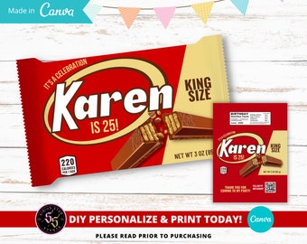 Kit Kat Template - Etsy
