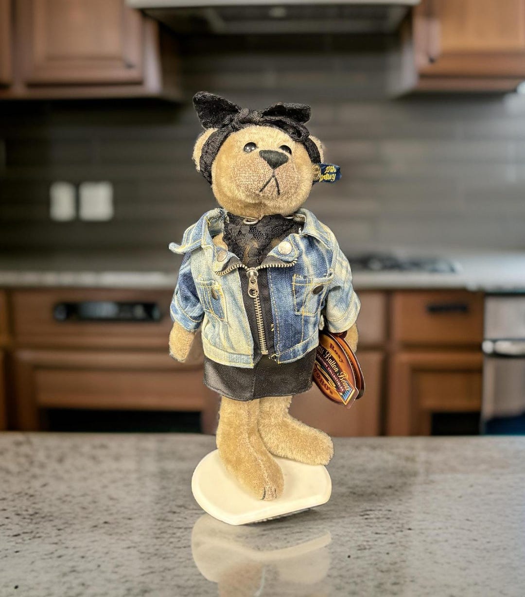 Vintage Brass Button Bear, Roxy 1980's - Etsy