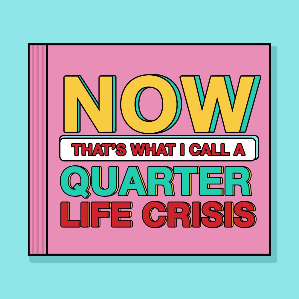 Now That's What I Call A Quarter Life Crisis, Funny Birthday Card, 90's ...