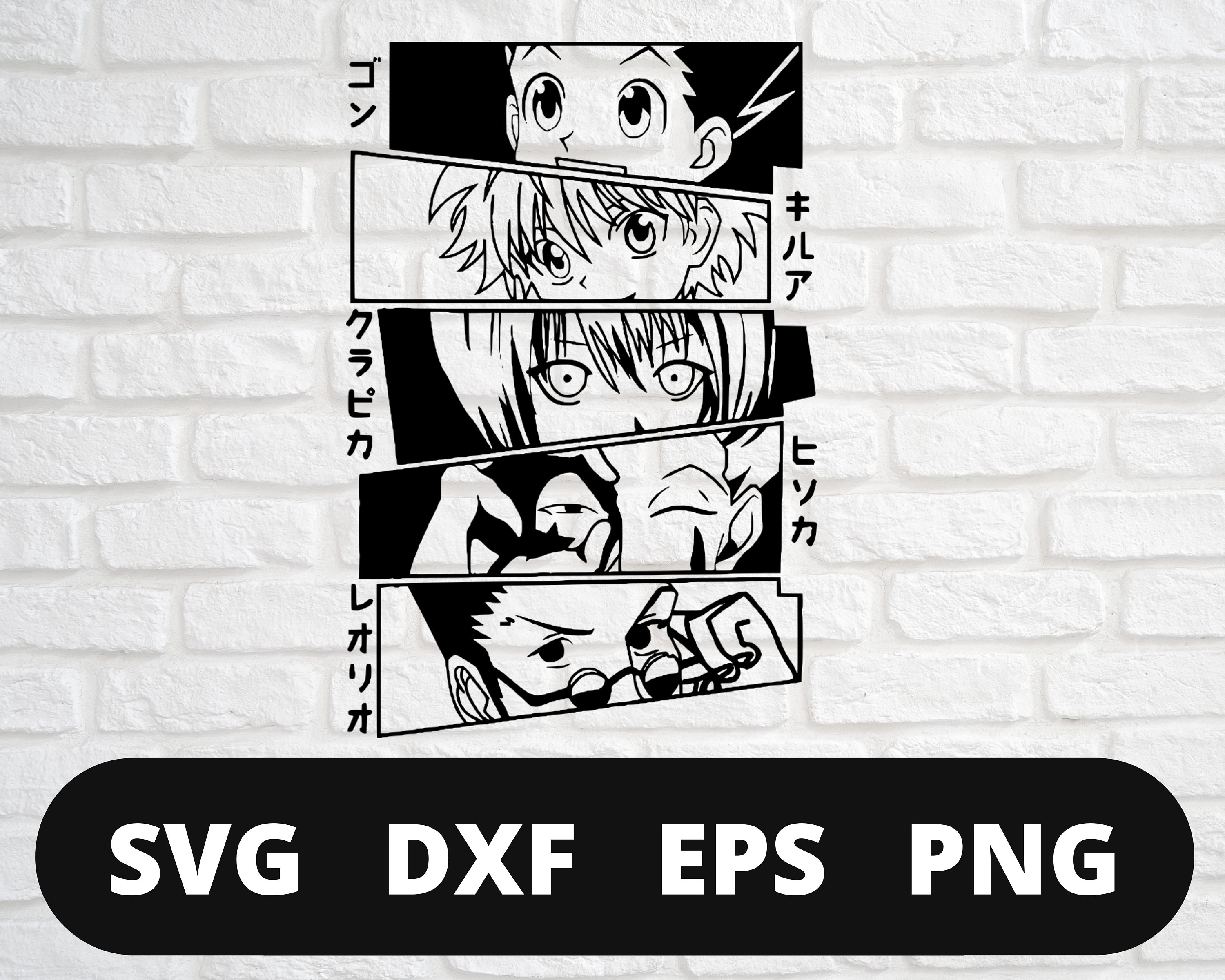 Anime Svg Manga Svg Anime Cricut Cut Files for Cricut | Etsy