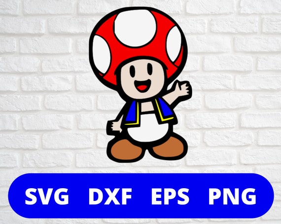 Toad Svg layered Toad Svg Video Game Svg Toad Cricut | Etsy