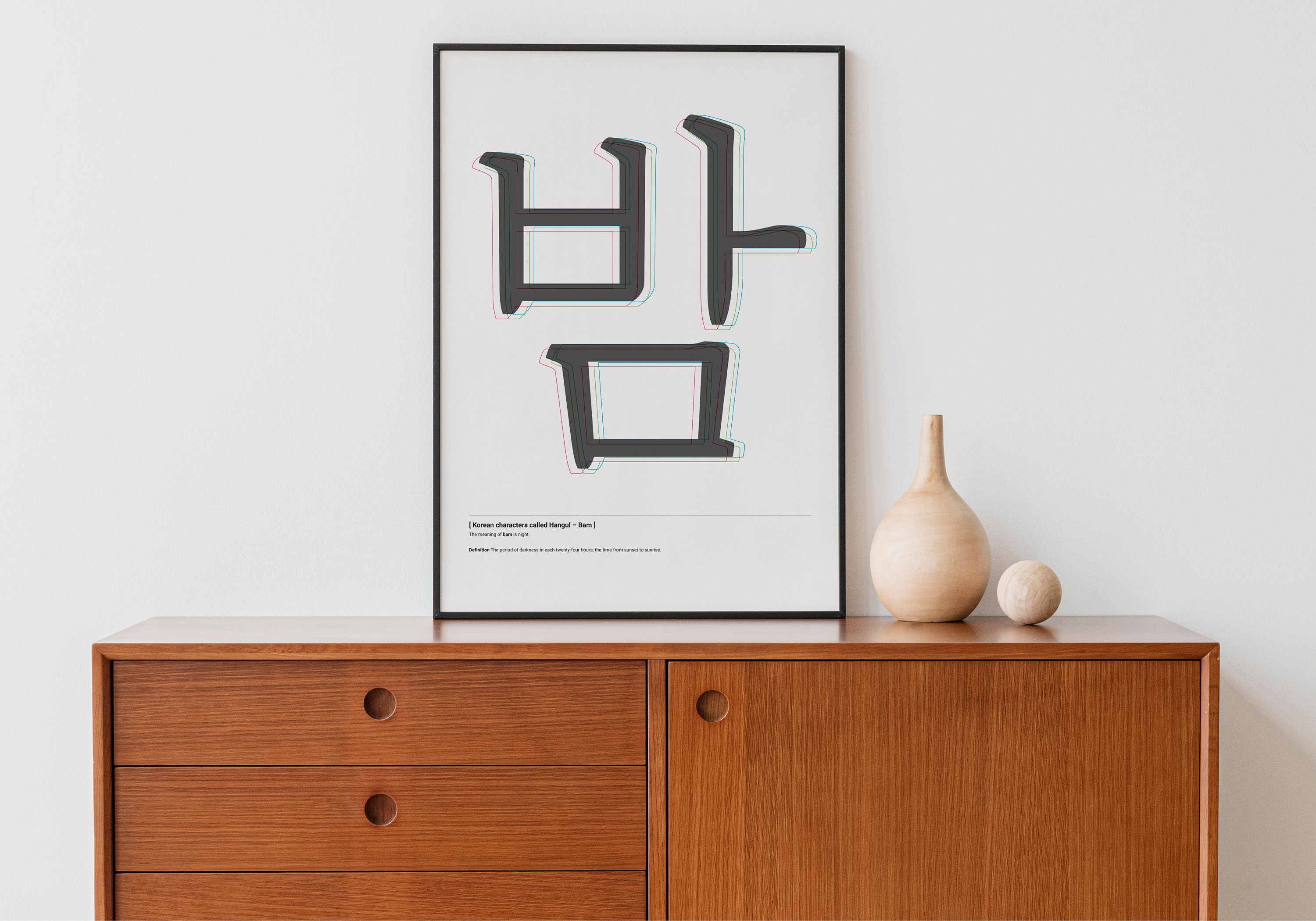 Hangul, Korean Alphabet, Korean Poster, Hangul Poster, Korean Art Print ...