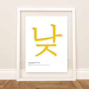 Hangul Korean Alphabet Korean Poster Hangul Poster Korean - Etsy