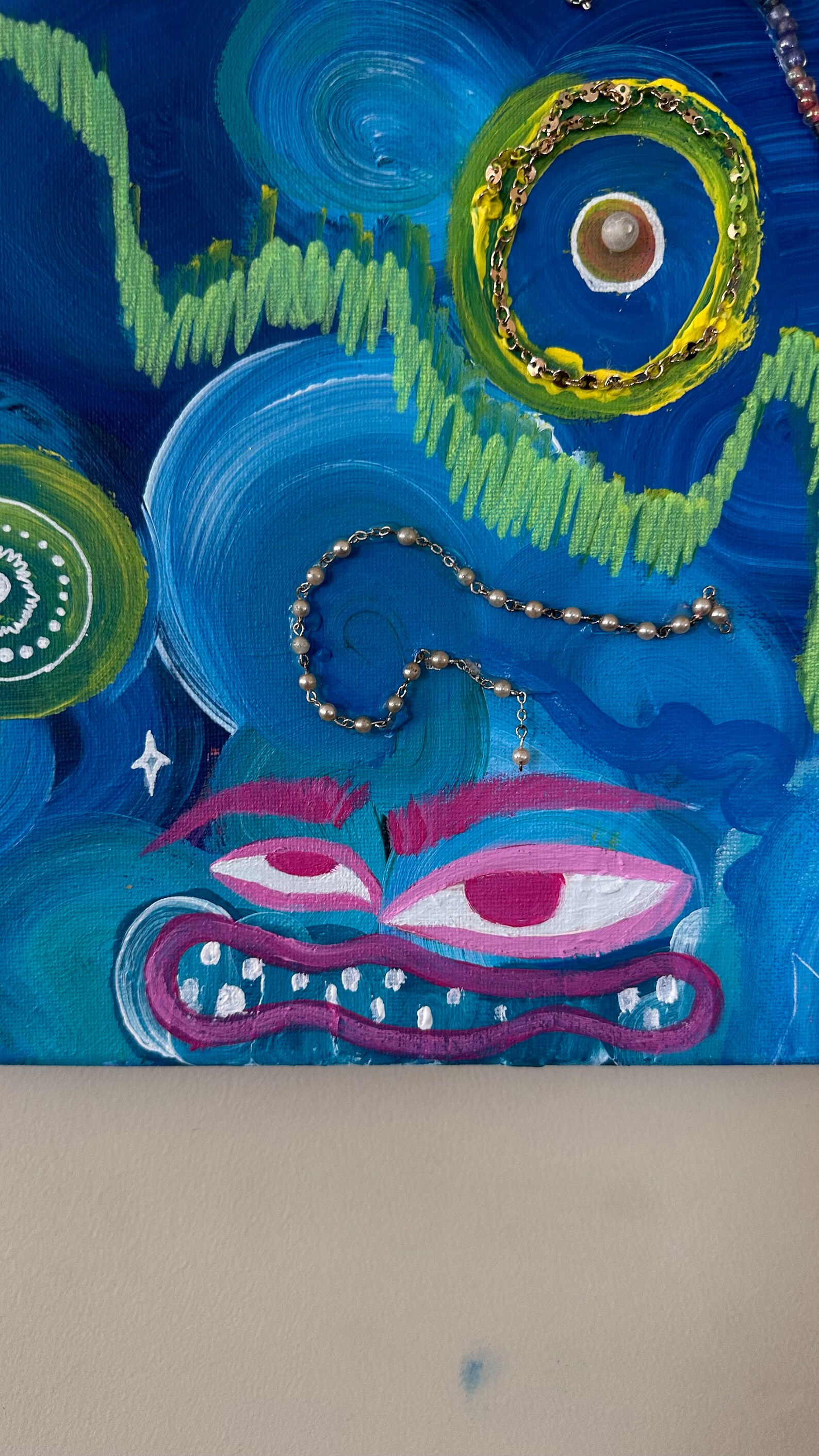 I-spy Acrylic Painting - Gloowlimits - Etsy