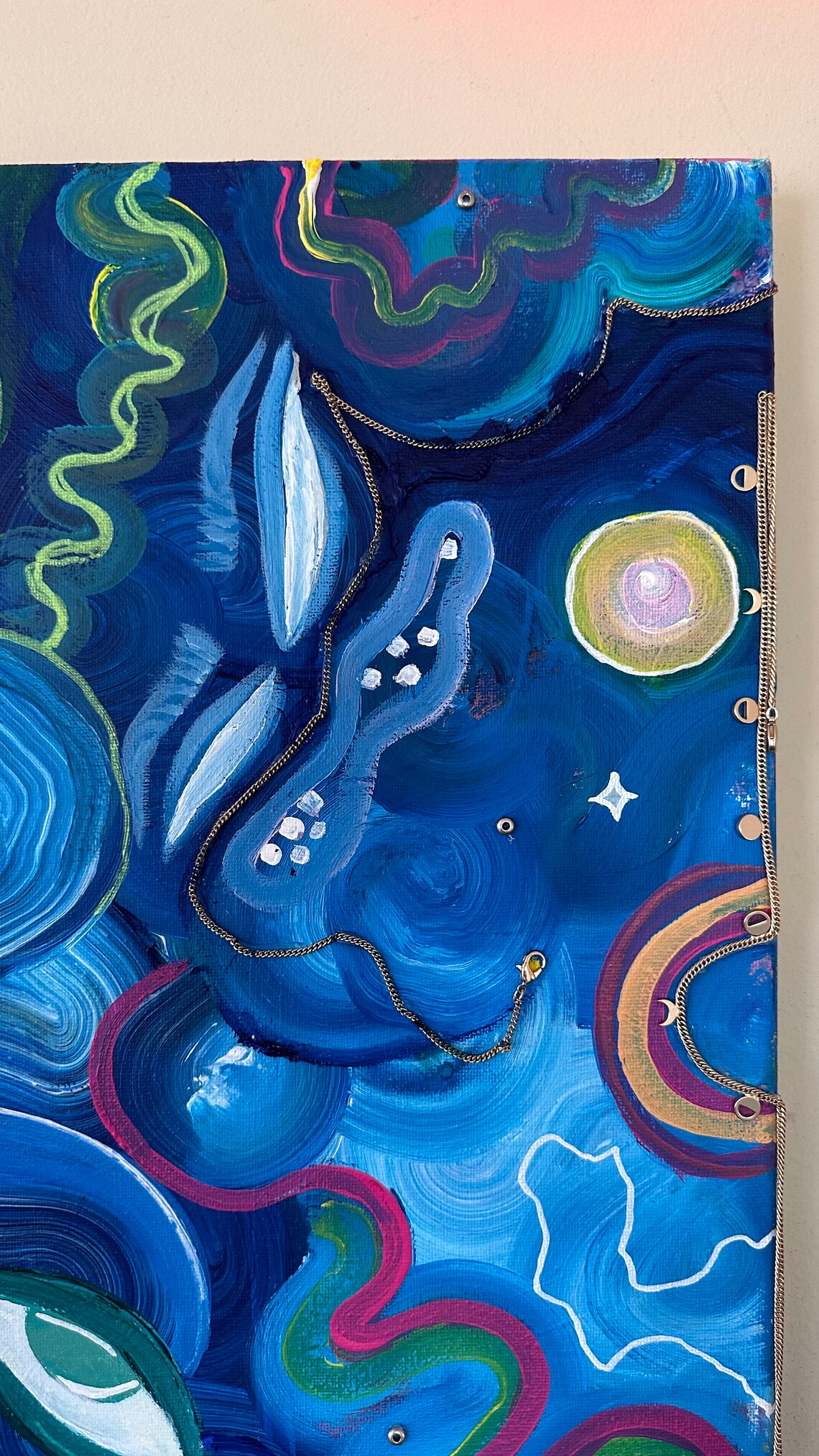 I-spy Acrylic Painting - Gloowlimits - Etsy
