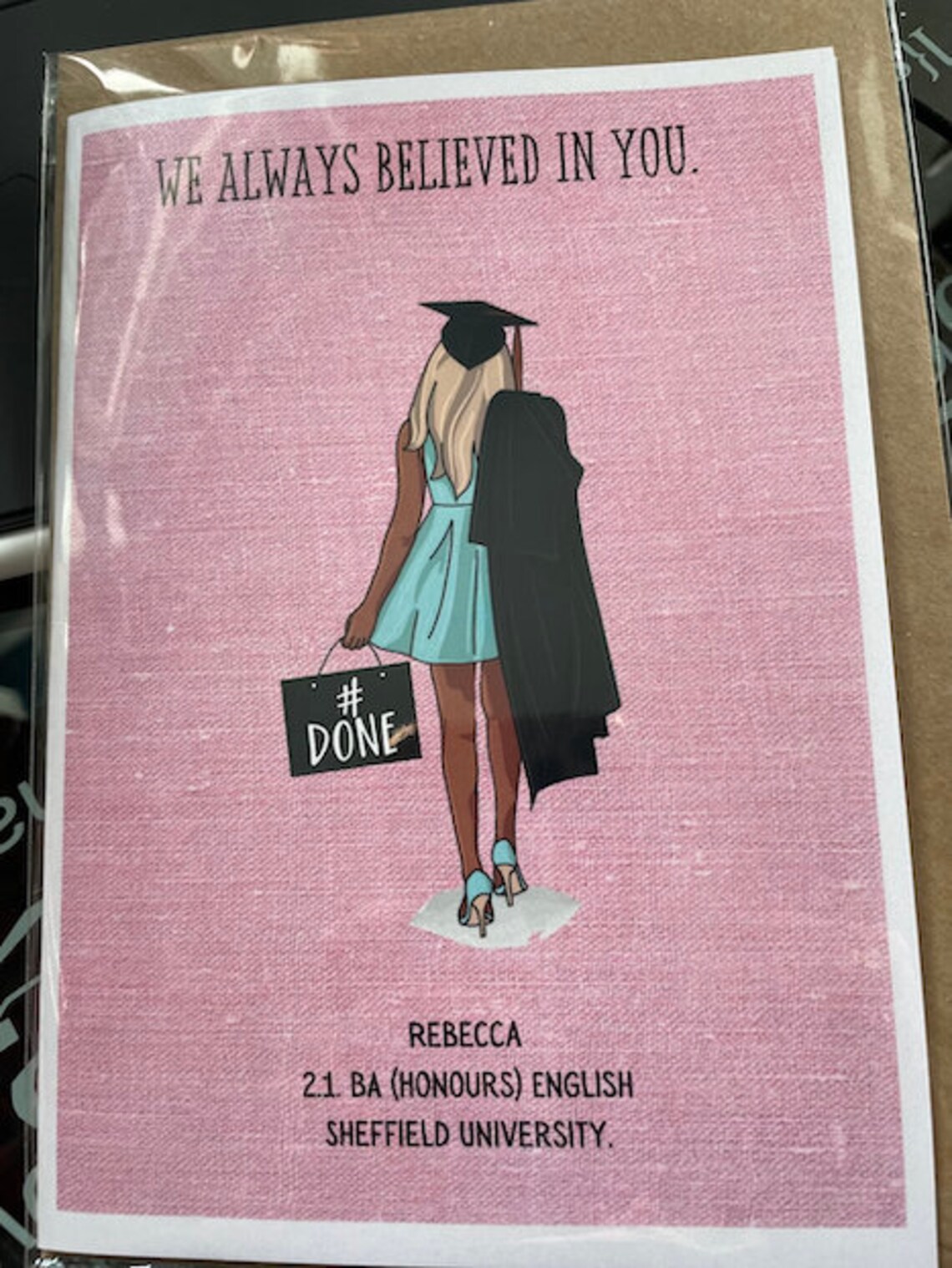 Personalised Graduation Greetings Card, Personalised With Degree ...