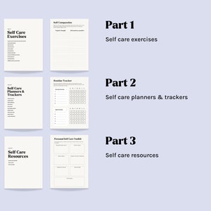 Self Care Digital Workbook, Self Care Journal, Self Care Planner ...