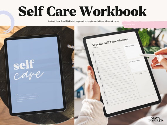 Self Care Digital Workbook Self Care Journal Self Care - Etsy