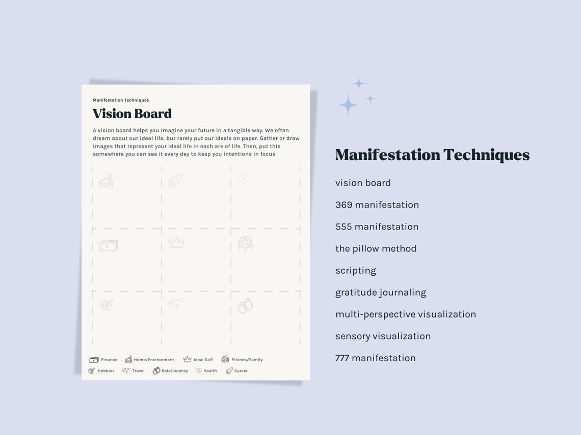Digital Manifestation Journal and Planner 44 Page Digital PDF Printable ...