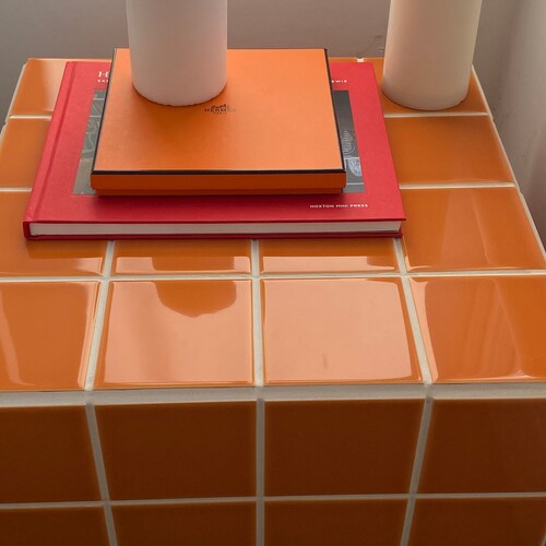 Pink Ceramic Tiled Table - Etsy