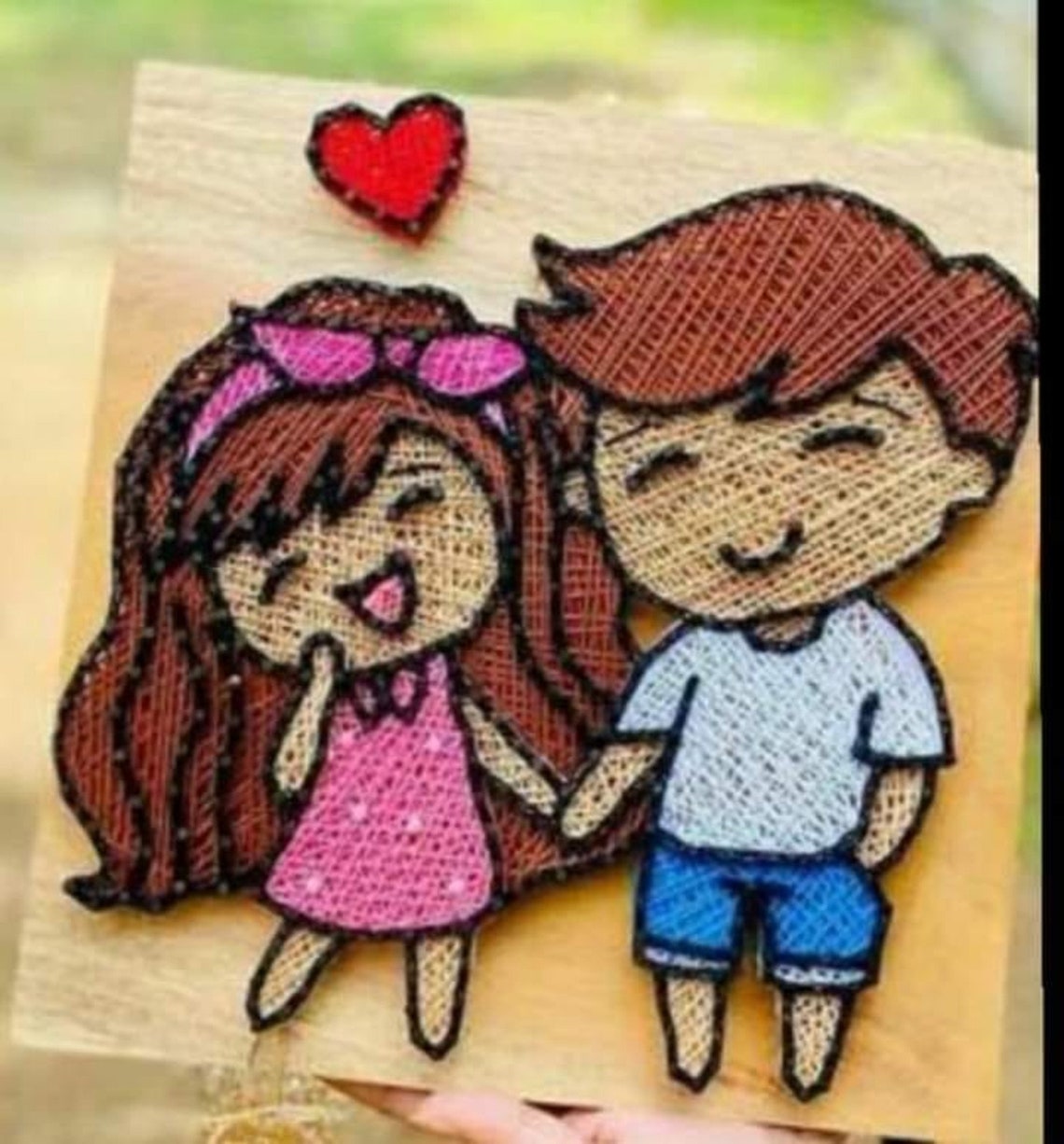 String Art Wall Art Lovely Couple | Etsy