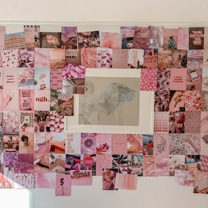 Pastel Wall Collage Kit Digital Prints Pink Aesthetic - Etsy