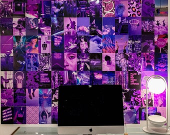 Purple Aesthetic Wall Collage - Etsy