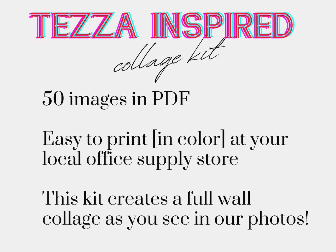 Vibrant Tezza Collage Kit Digital Tezza Collages Colorful | Etsy Canada