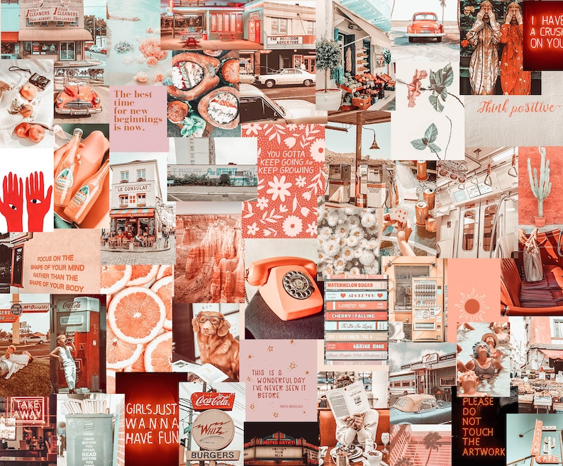 Tezza Collage Kit VSCO Wall Collage Kit, Tezza Collages, Colorful ...