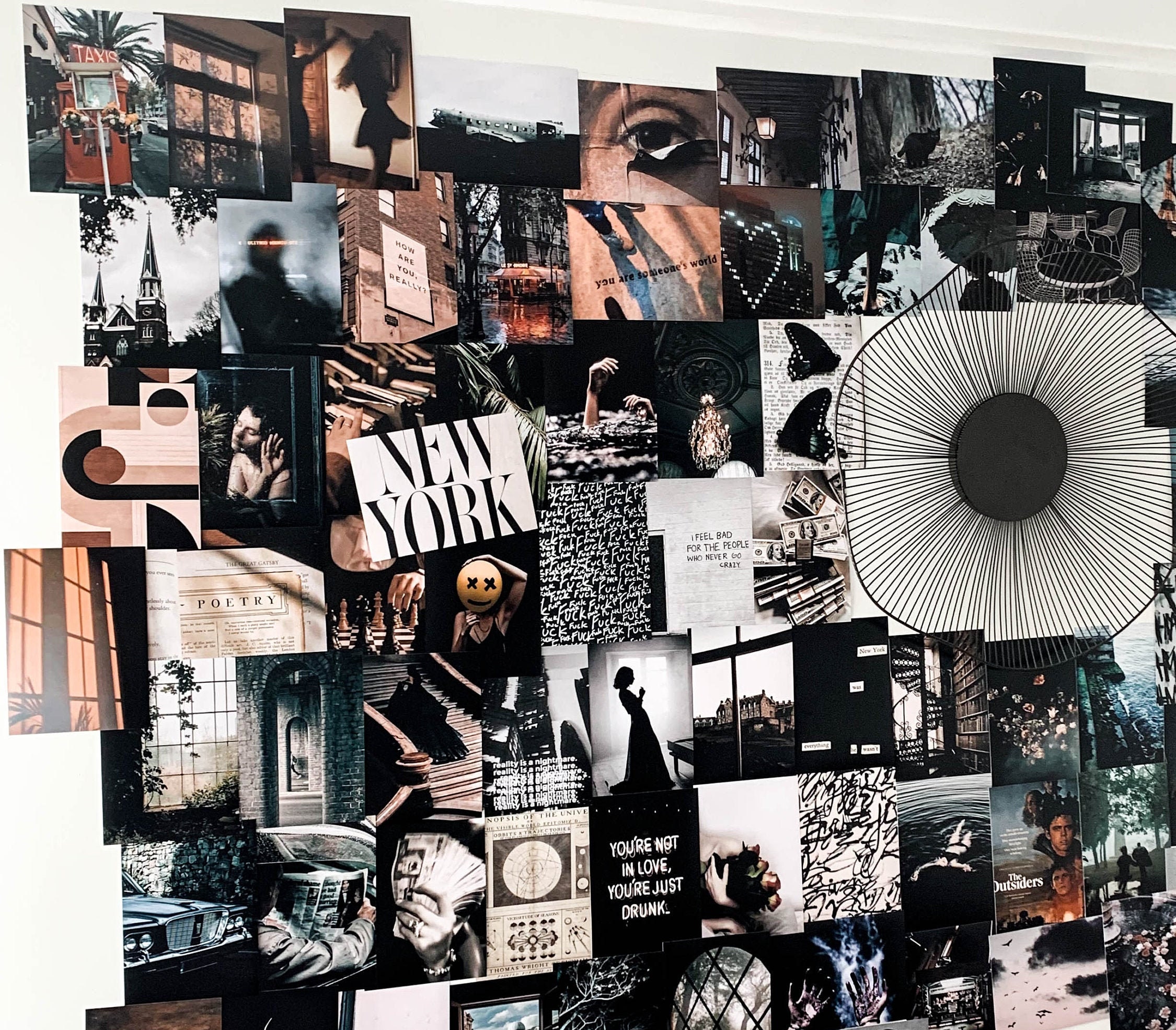 Grunge Collage Kit Vsco Wall Collage Dark Photo Collage Dorm Collage