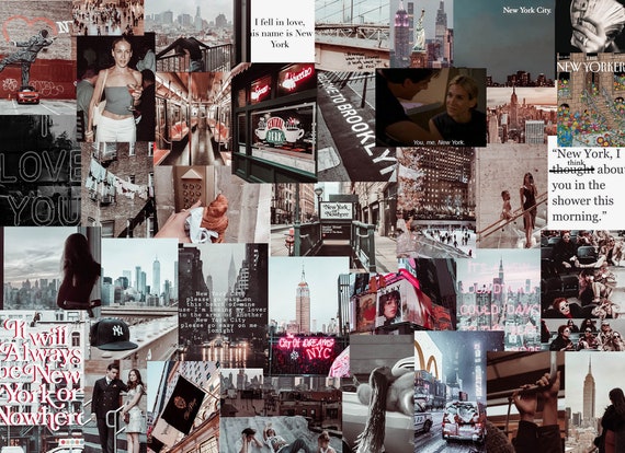 New York City Aesthetic Tumblr Room Decor Collage Kit VSCO - Etsy