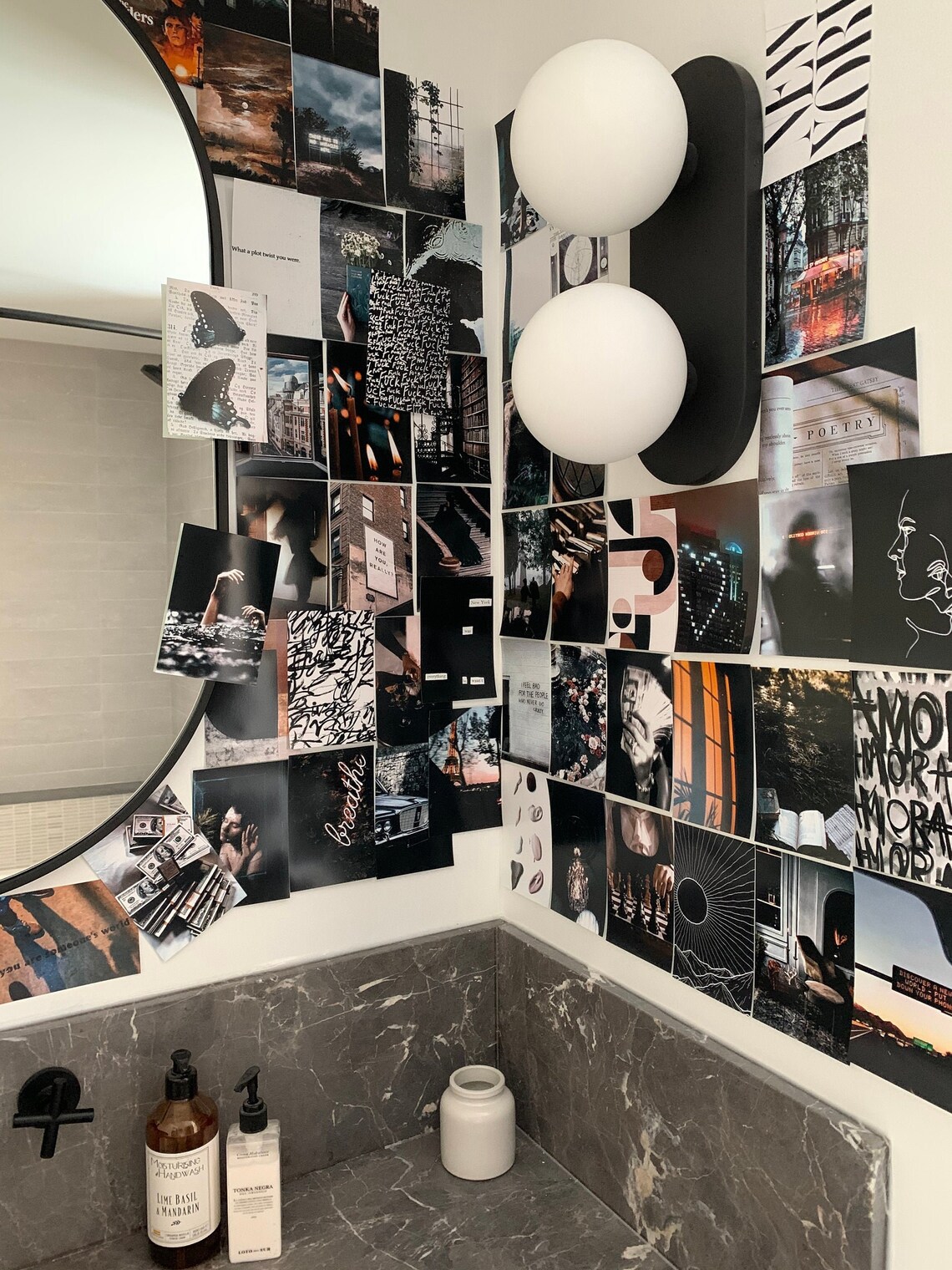 Grunge Collage Kit Vsco Wall Collage Dark Photo Collage Dorm | Etsy