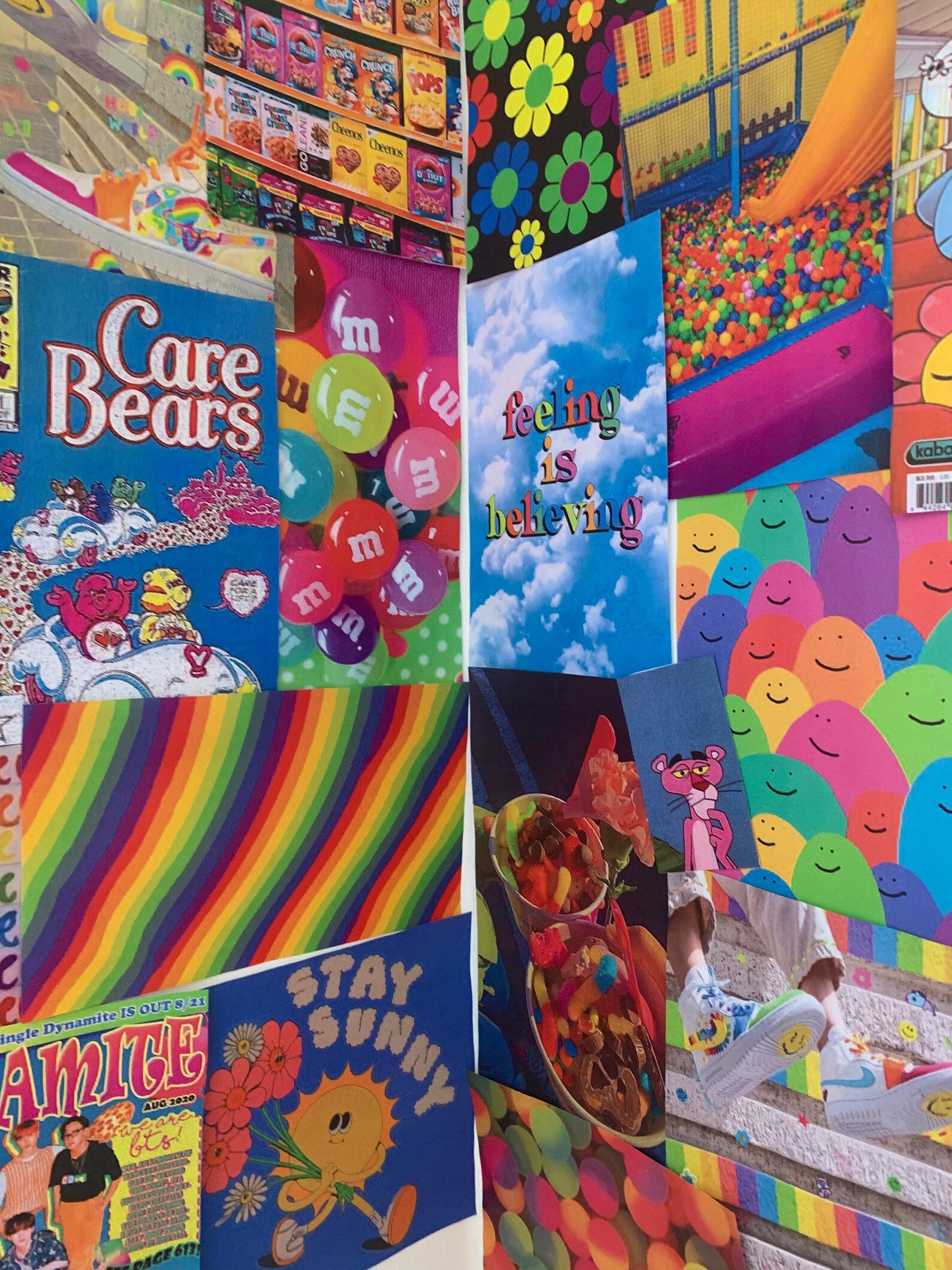 Kidcore Collage Kit Indie Room Decor, Y2k Wall Collage Kit, Kidcore ...