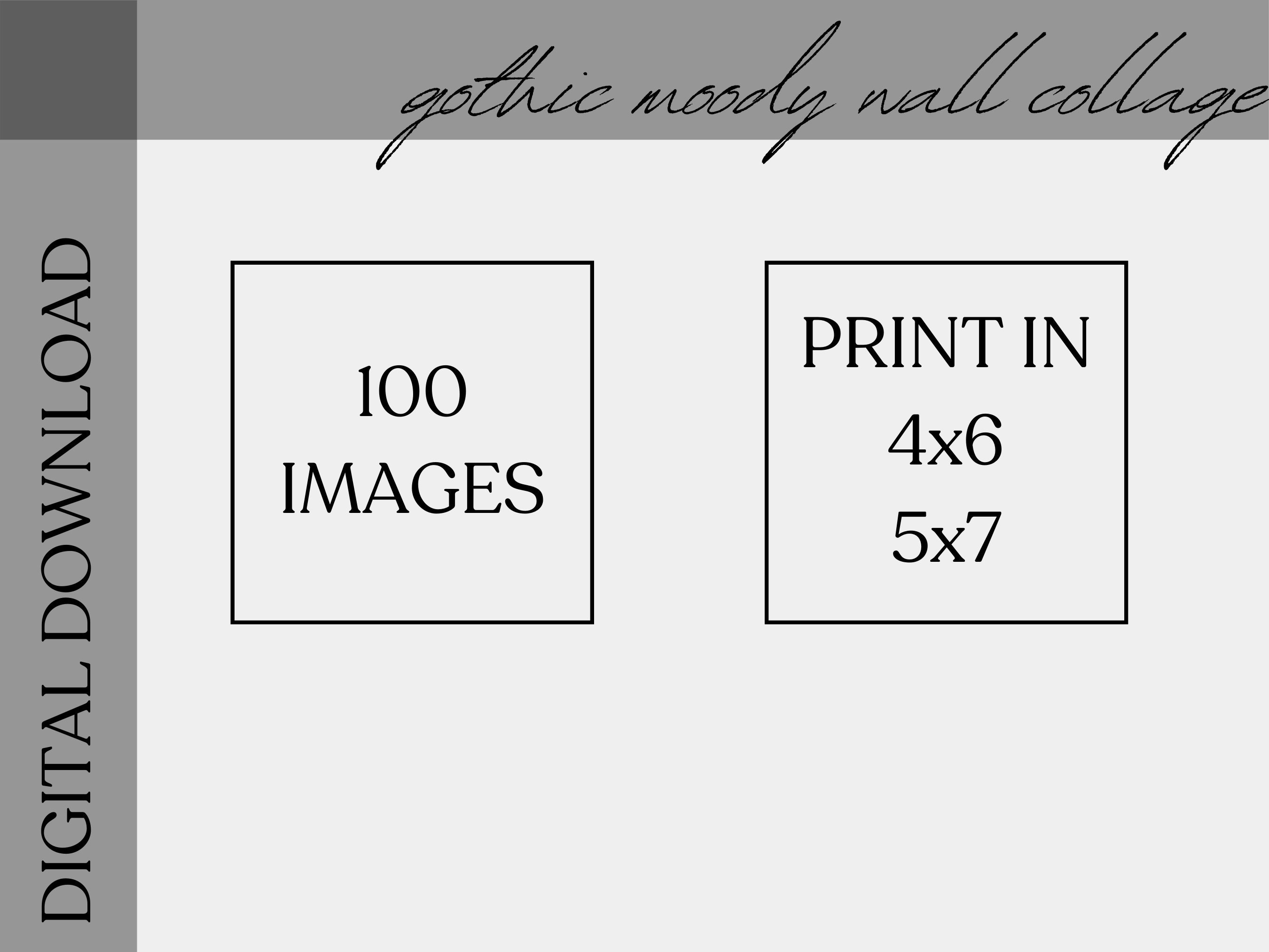 Grunge Collage Kit vsco Wall Collage Dark Photo Collage Dorm | Etsy