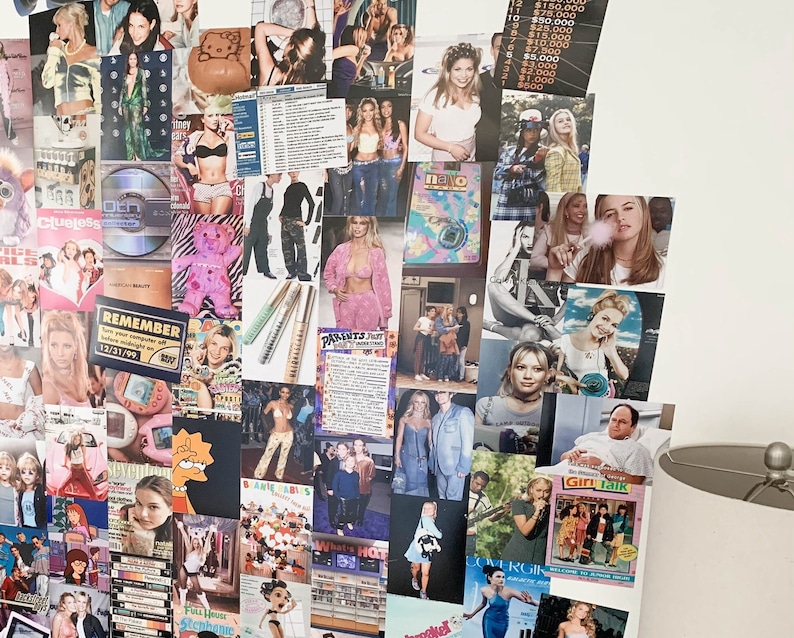 125 Y2K Photo Collage Kit Indie Room Decor 2000s 90s - Etsy