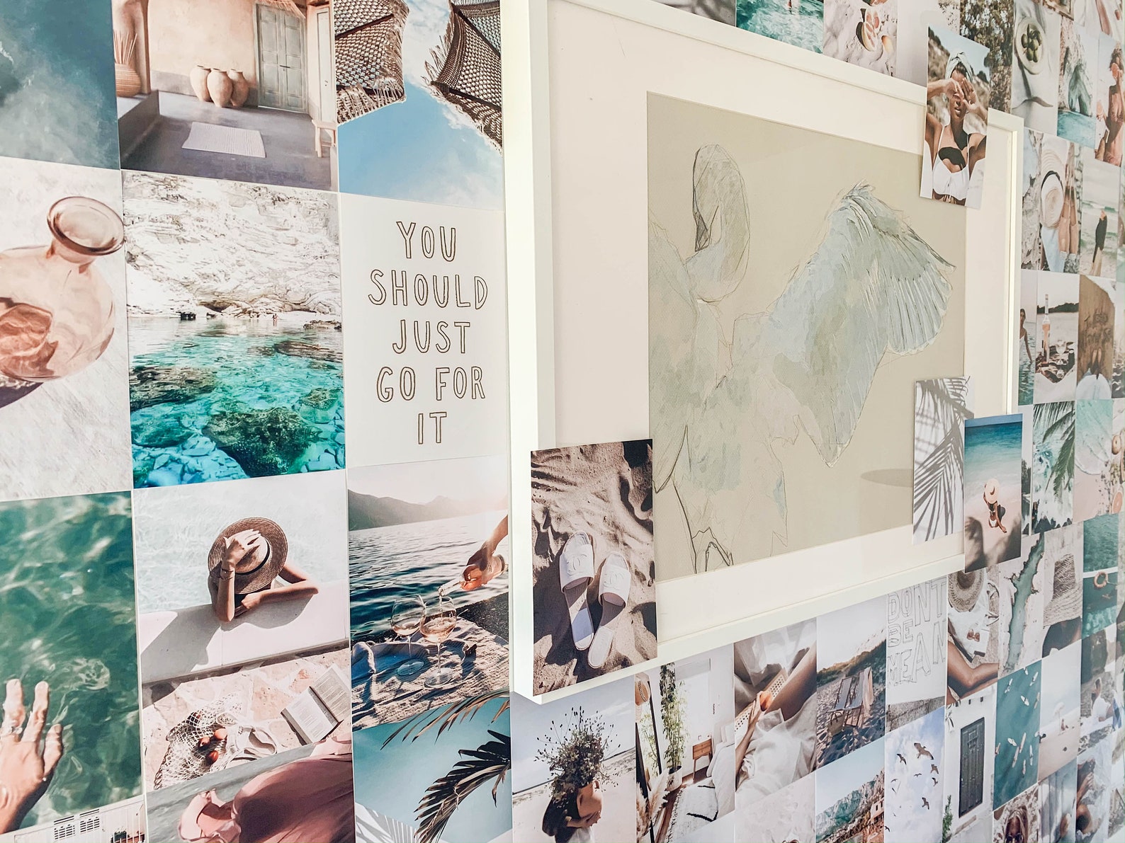 Modern Boho Collage Kit Wall Decor Beach Aesthetic Room Decor - Etsy Canada