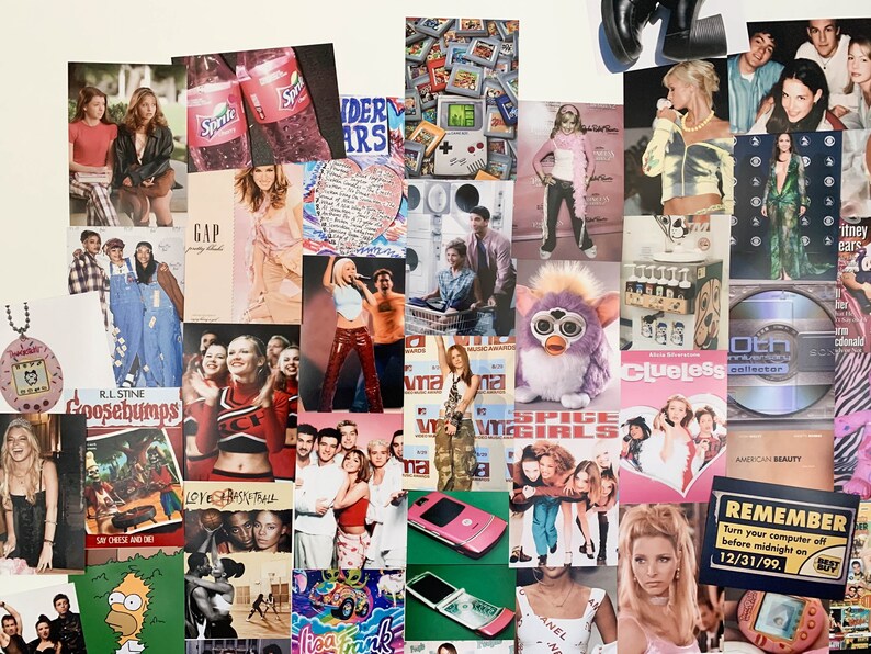 125 Y2K Photo Collage Kit Indie Room Decor 2000s 90s - Etsy