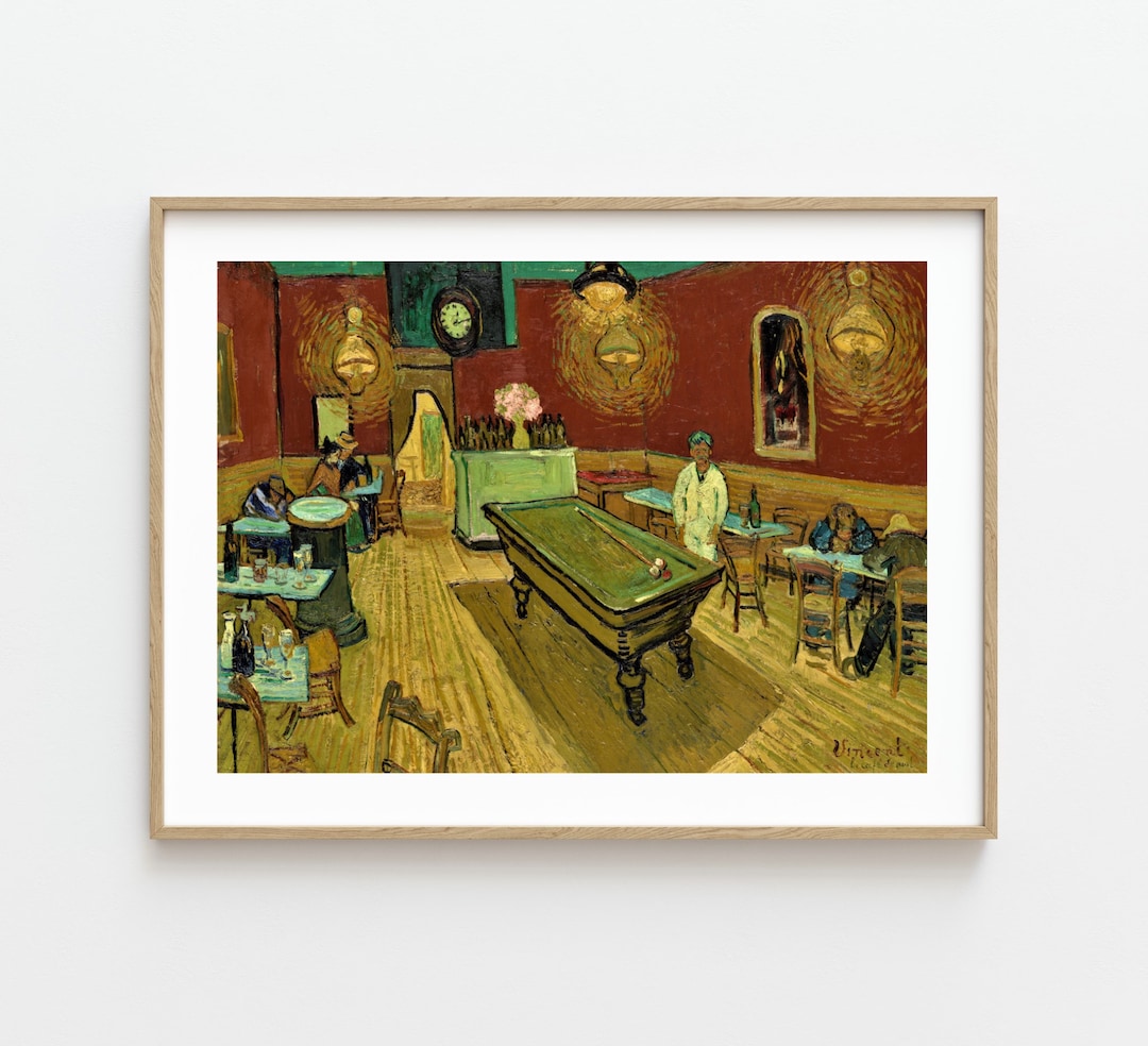 The Night Cafe Van Gogh Print, Famous Vincent Van Gogh Painting Print ...