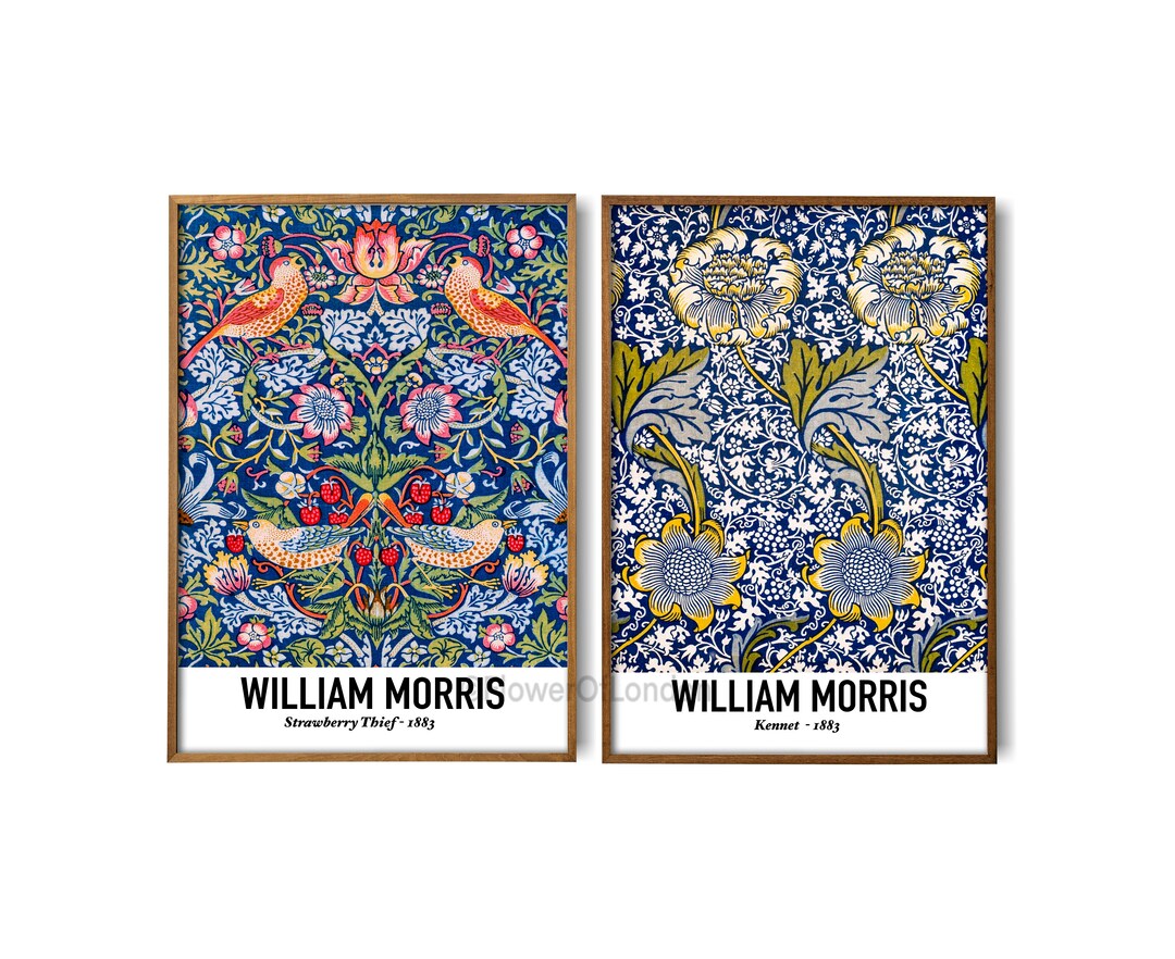Set of 2 William Morris Prints Posters Best of Vintage Wallpaper Fabric ...
