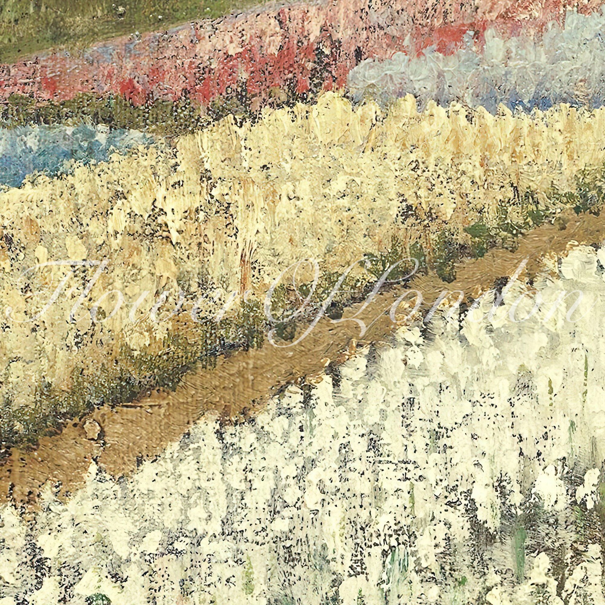 Dutch Tulip Field Print, INSTANT DOWNLOAD, Vintage Amsterdam Muted ...