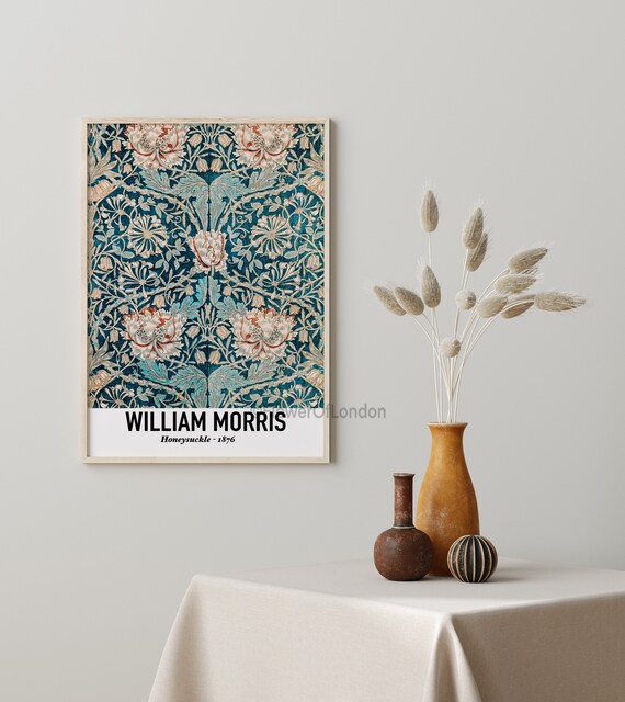 William Morris Print Honeysuckle Wallpaper William Morris | Etsy