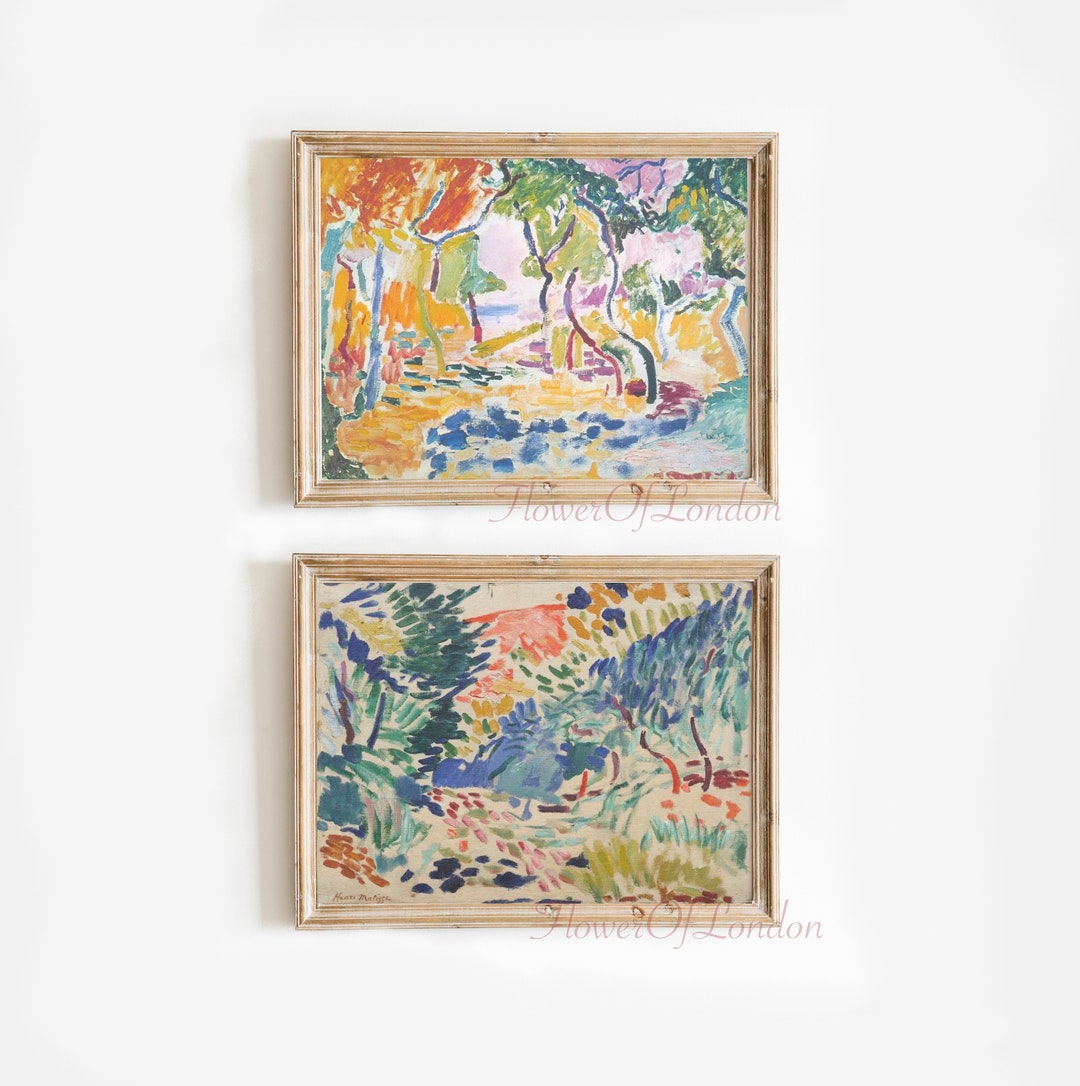 Set of 2 Matisse Prints, INSTANT DOWNLOAD, Matisse Paintings Landscape ...