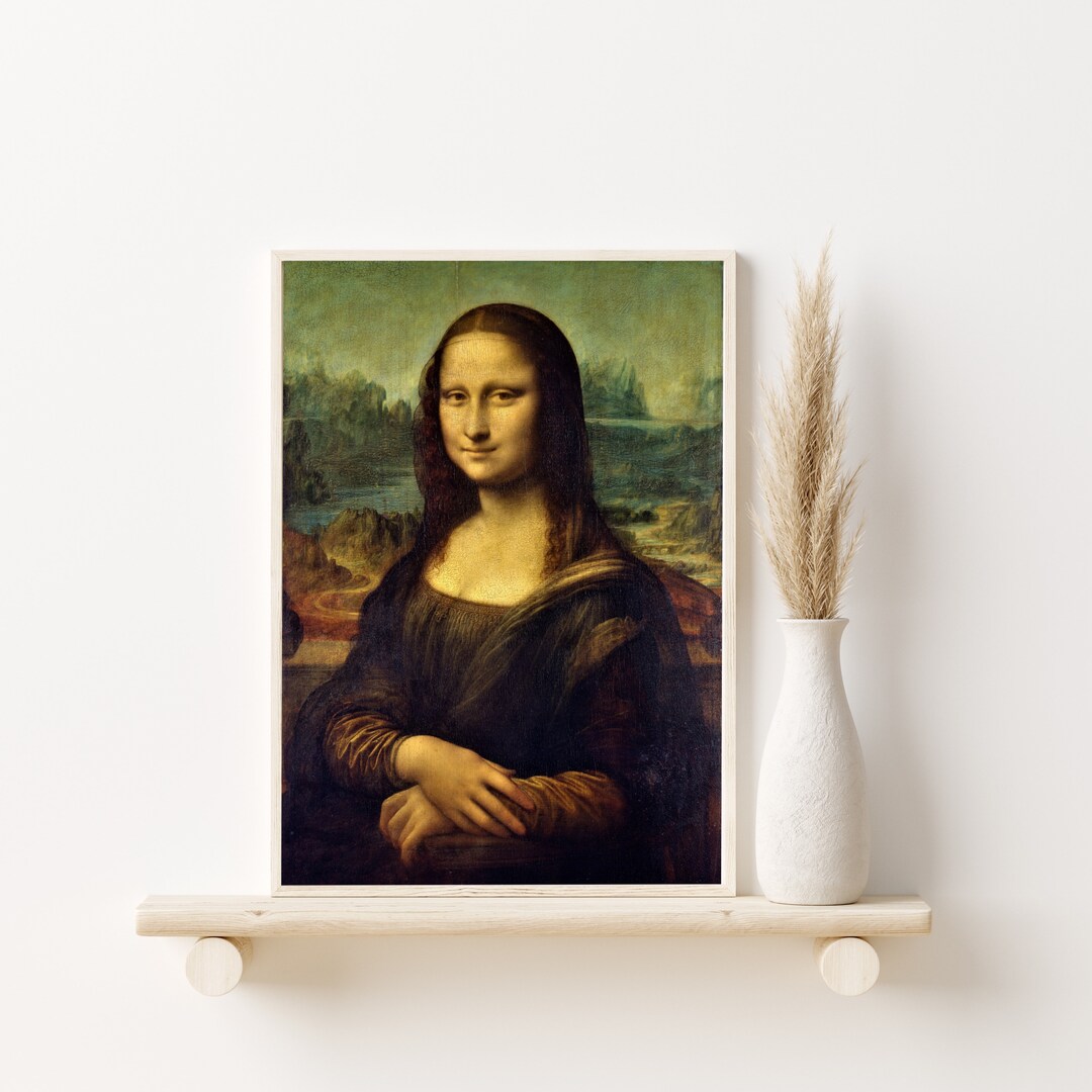 Leonardo Da Vinci Mona Lisa or La Gioconda Print, Vintage Female ...