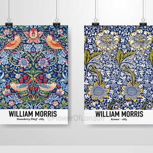 Set of 2 William Morris Prints Posters Best of Vintage Wallpaper Fabric ...