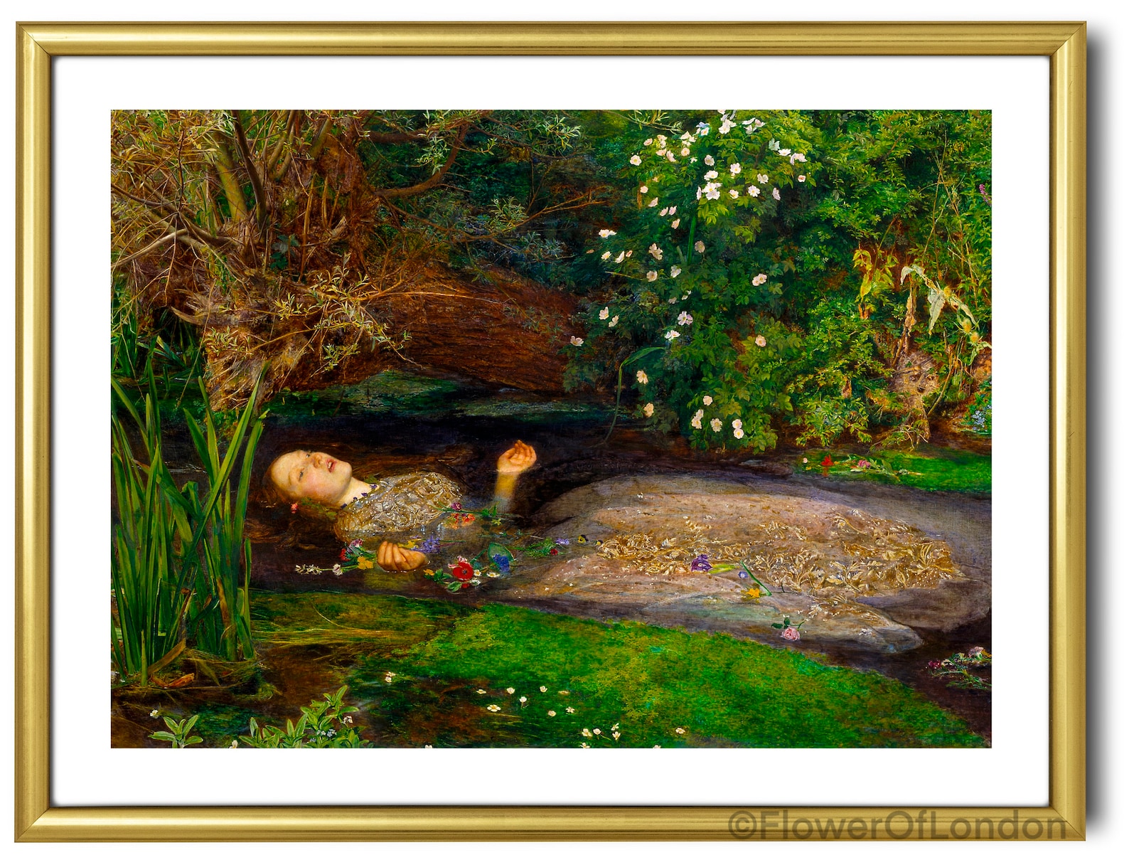 Ophelia Print, Ophelia John Everett Millais Poster, Old Masters Famous ...
