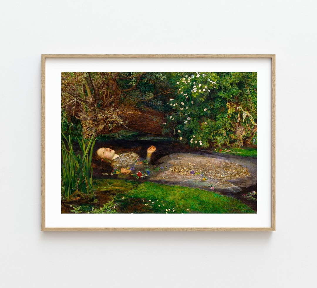 Ophelia Print, Ophelia John Everett Millais Poster, Old Masters Famous ...