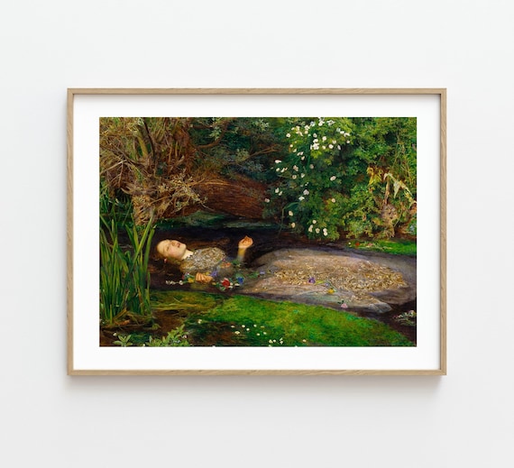 Ophelia Print Ophelia John Everett Millais Poster Old | Etsy UK