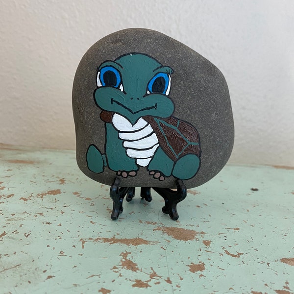 Painted Turtle Rock - Etsy