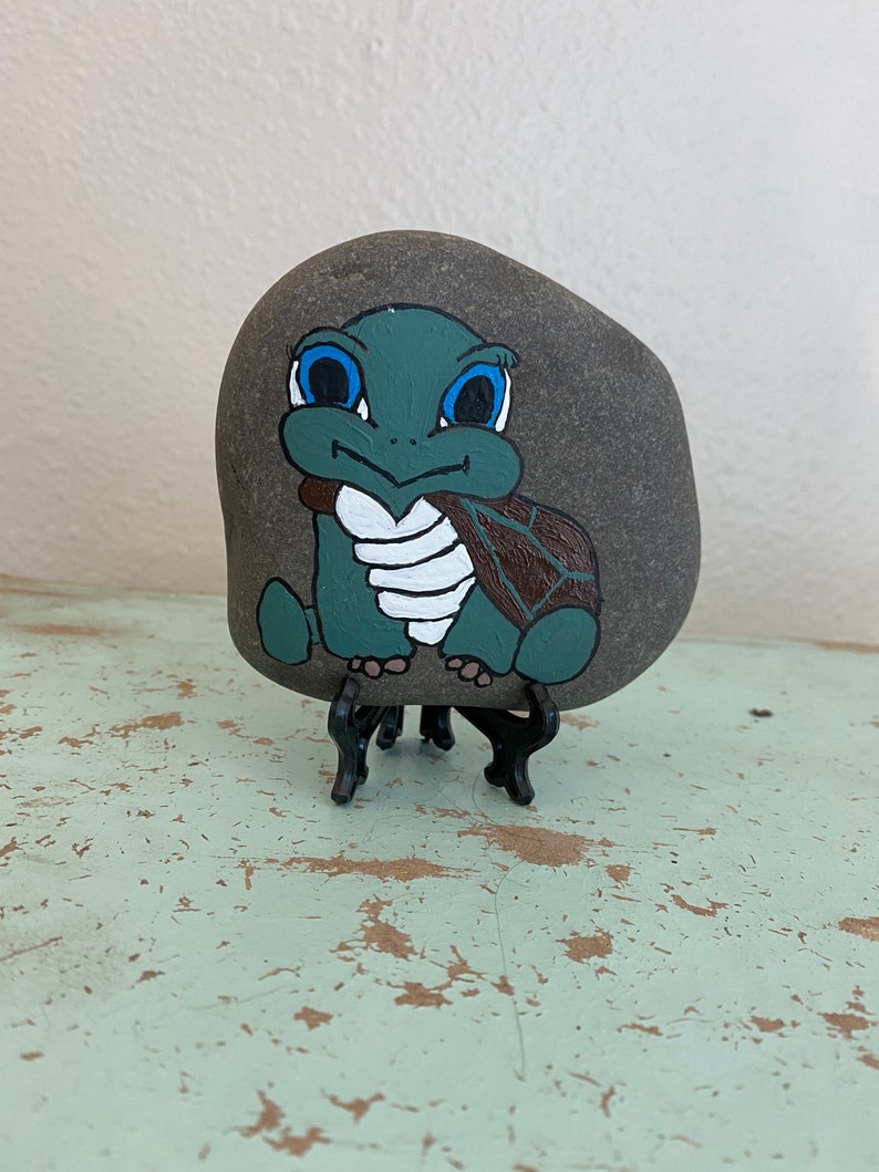 Hand Painted Rock Baby Turtle Tortoise - Etsy