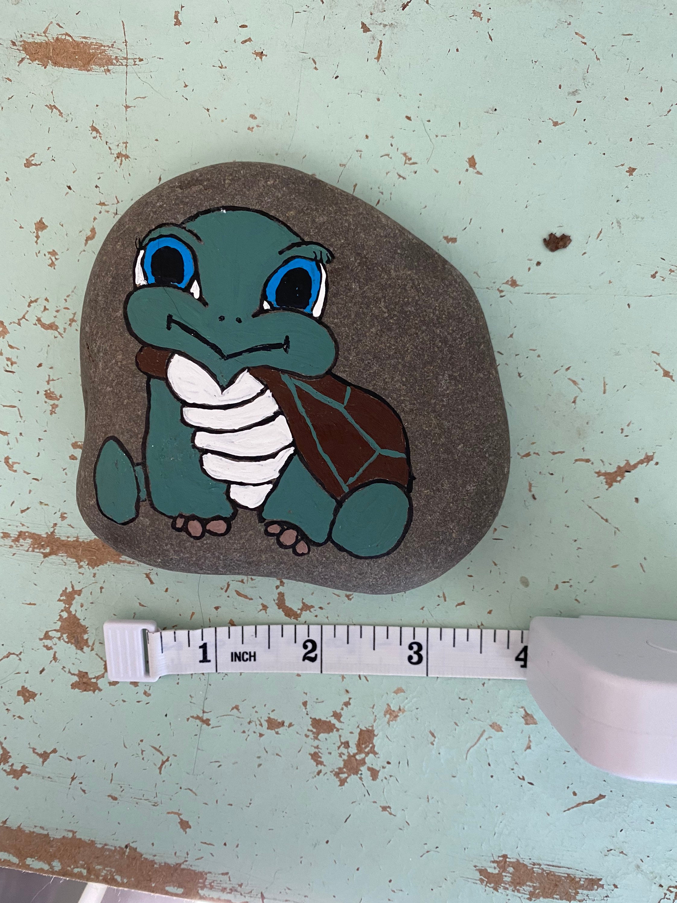 Hand Painted Rock Baby Turtle Tortoise - Etsy
