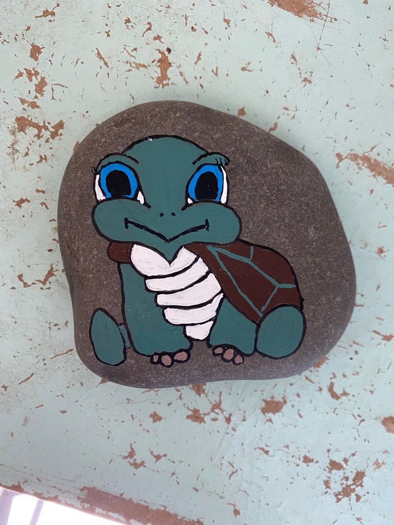 Hand Painted Rock Baby Turtle Tortoise - Etsy
