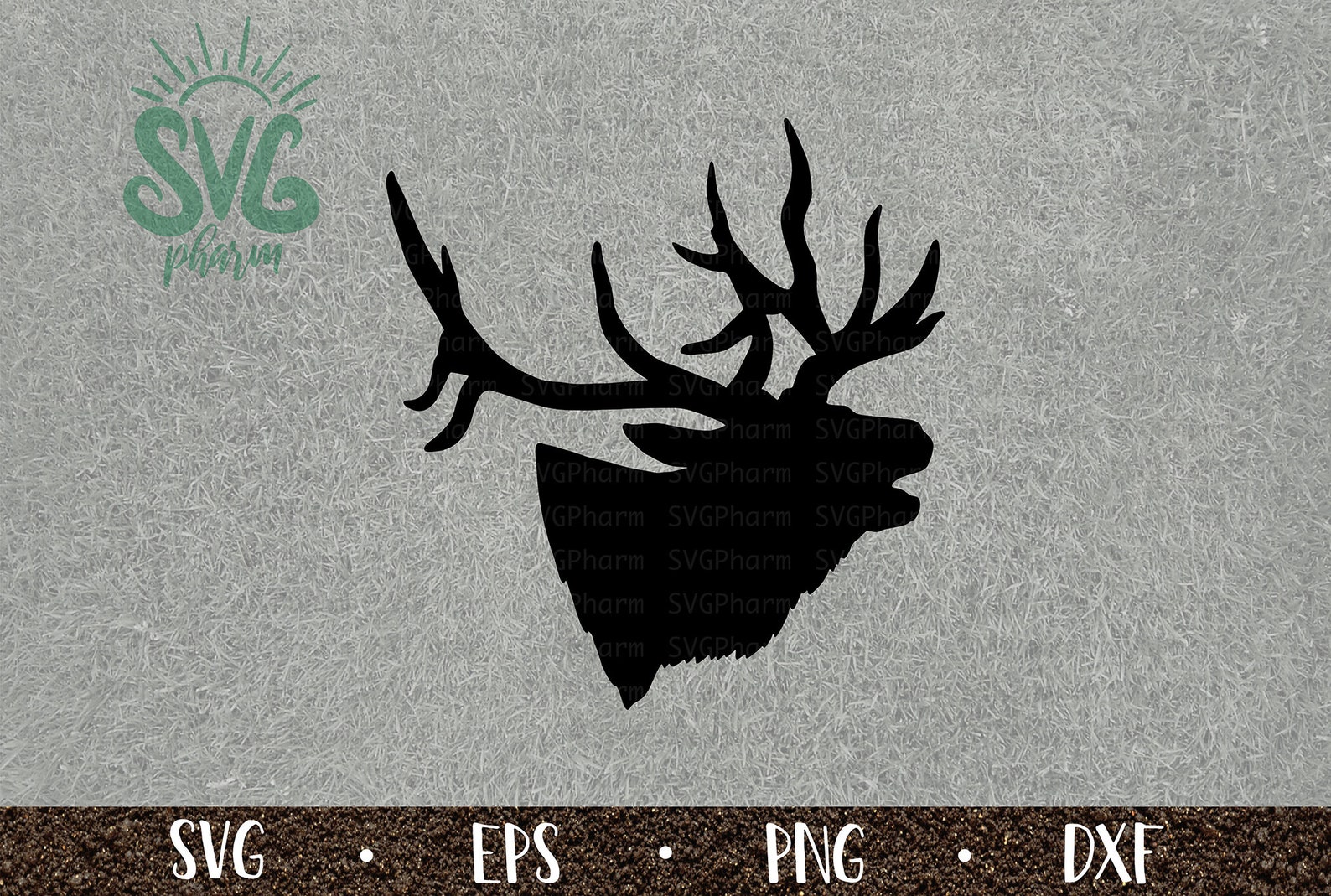 Elk SVG / Elk Silhouette / Elk Head / Wapiti / Prize Hunter / Hunting ...