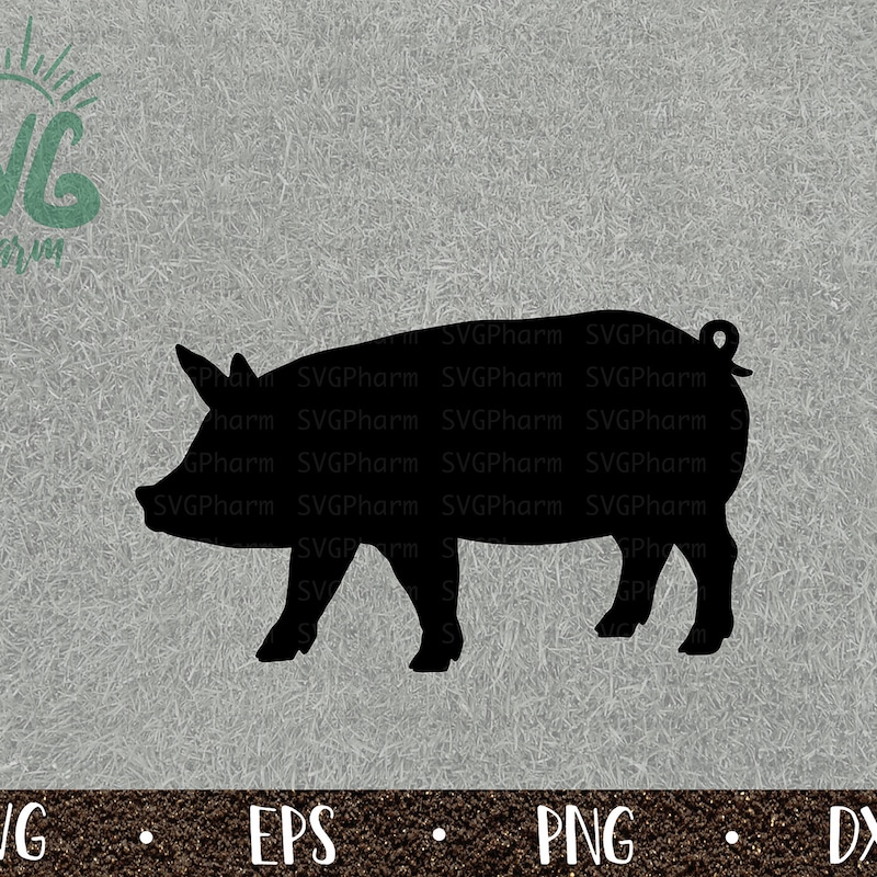Show Pig Silhouette - Etsy
