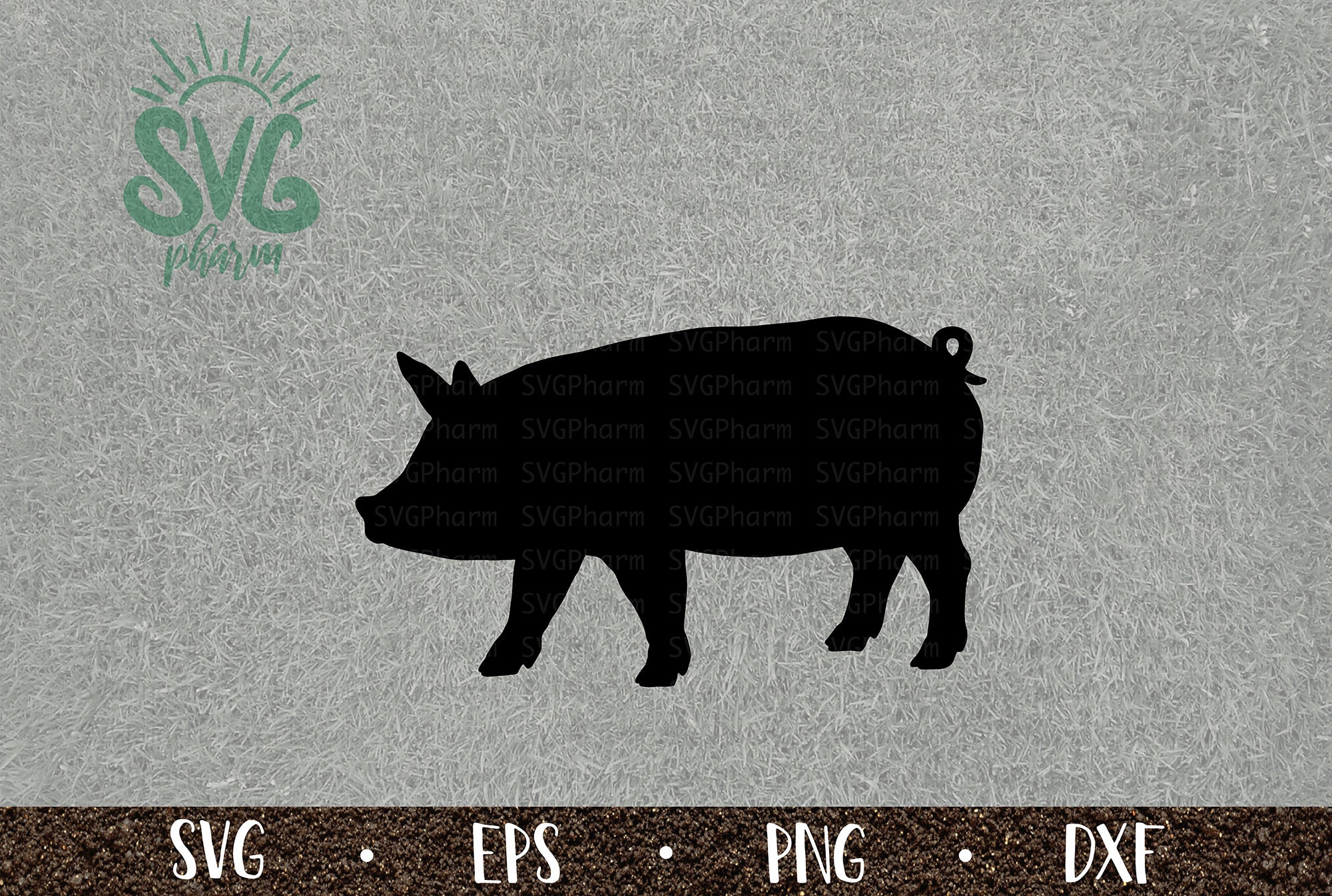 Farm Pig SVG / Farm Animal / Png DXF EPS / Cricut / Silhouette - Etsy