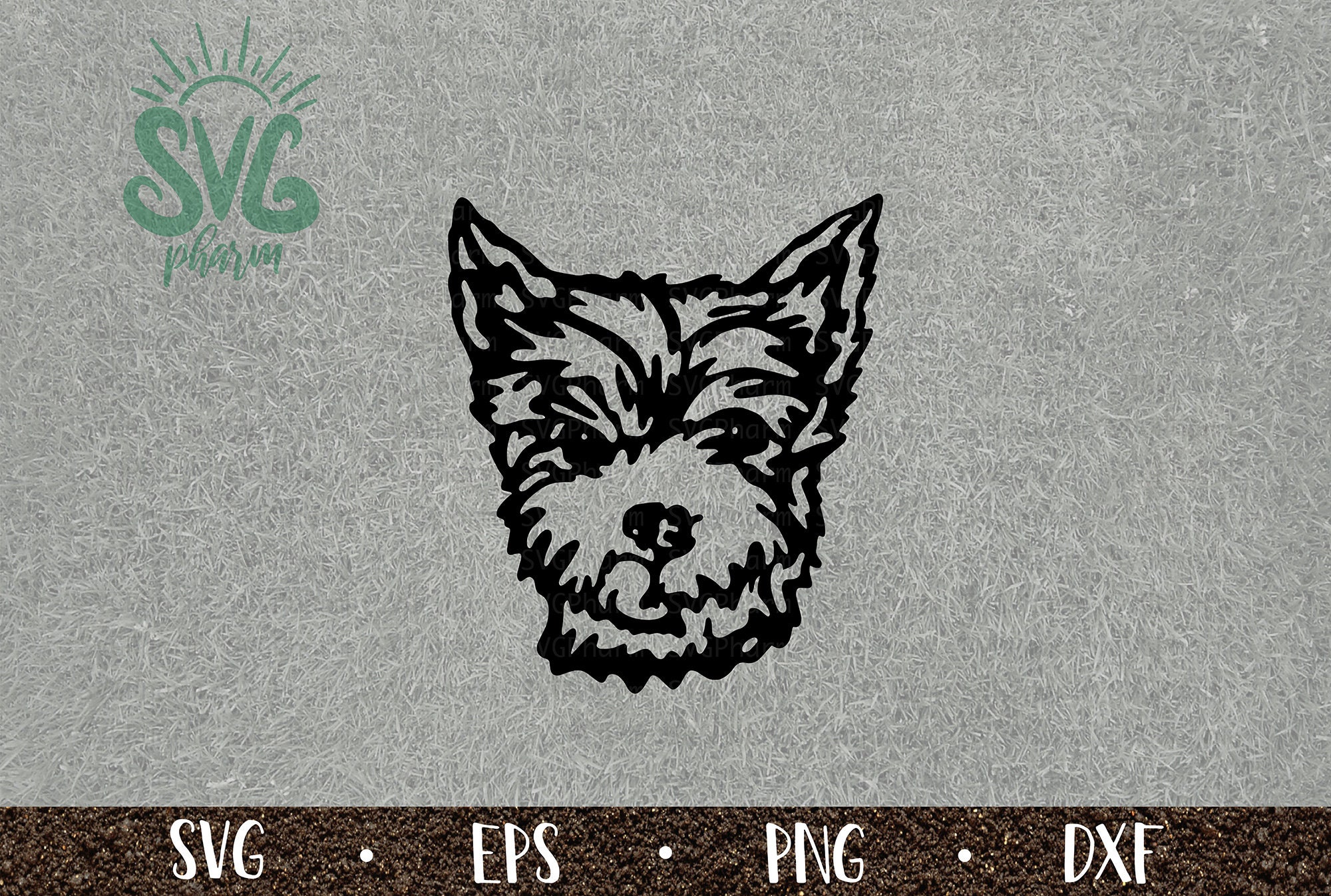 Yorkshire Terrier SVG / Yorkie Pet Portrait / Teacup Yorkie / - Etsy